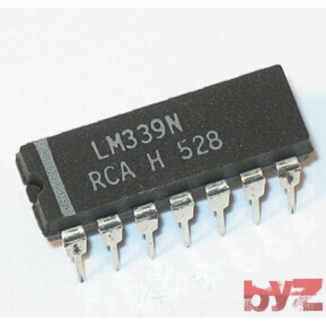 LM339N - Comparator Quad DIP 14 LM339 - BYZ