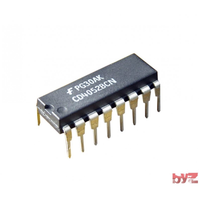CD4052BCN - Analog Multiplexer Dual 4:1 DIP 16 CD4052 4052 HCF4052 ...